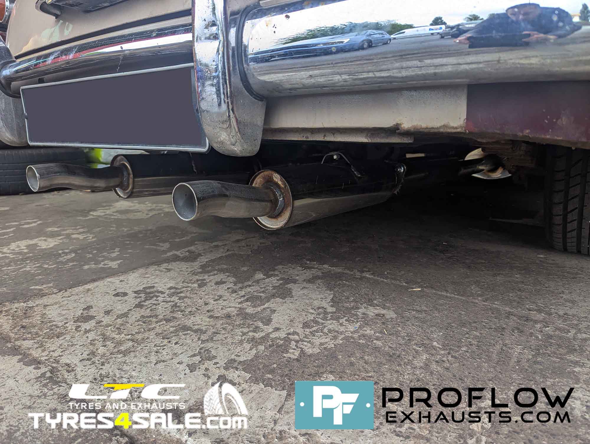 Proflow Custom Built Stainless Steel Dual Exit Exhaust For MG Magnette ...